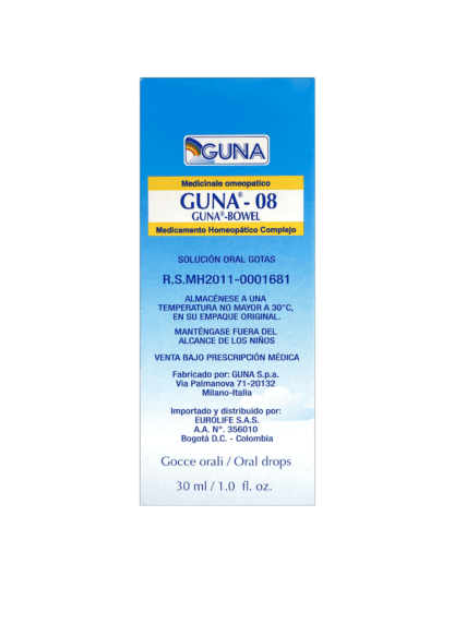 GUNA BOWEL X 30ML. EUROLIFE -Guna 08