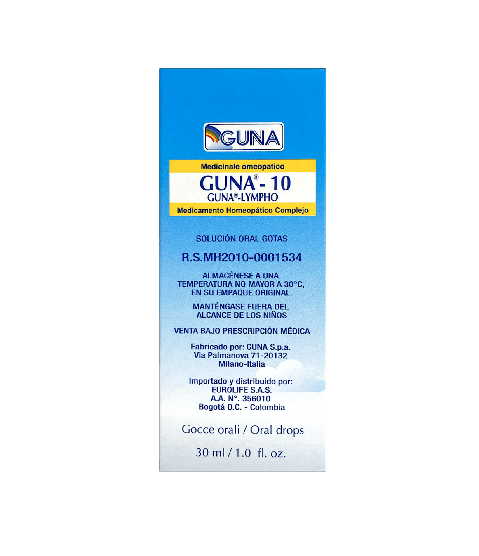 GUNA LYMPHO X 30ML. EUROLIFE-Guna 10