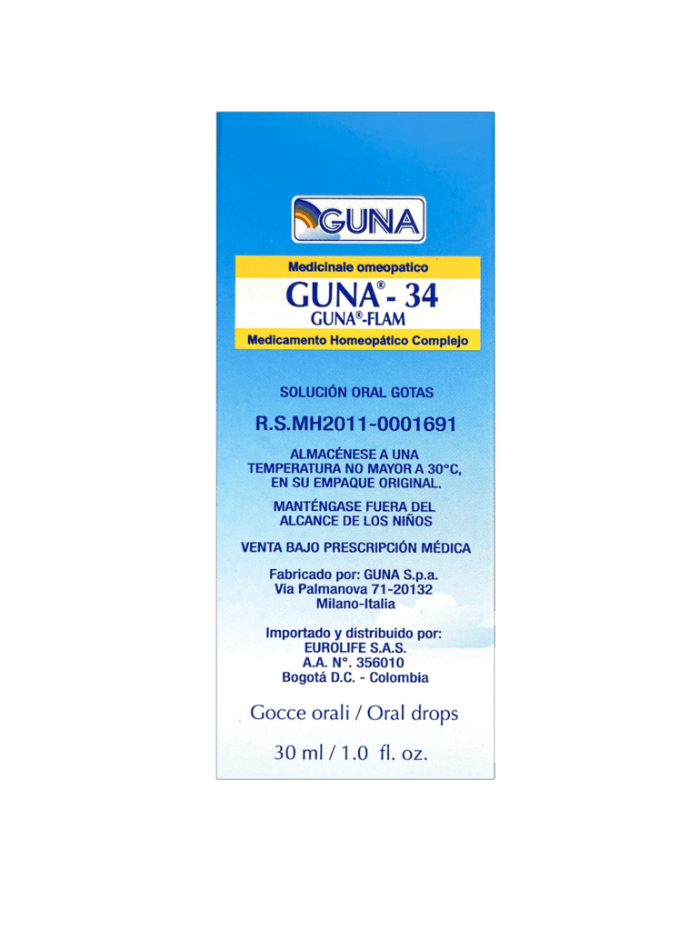 GUNA FLAM X 30ML. EUROLIFE -Guna 34